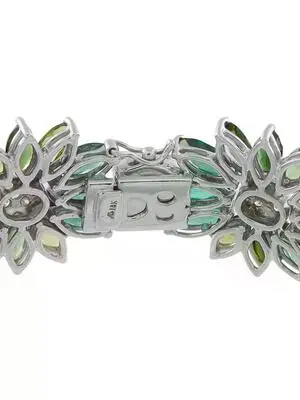 LB EXCLUSIVE 18k White Gold Diamond And Tourmaline Bracelet