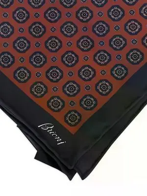 Brioni Geometric-pattern Pocket Square