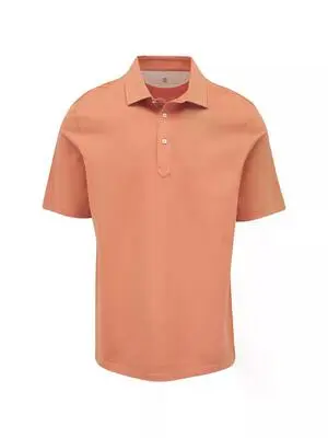 Brunello Cucinelli Cotton Polo Shirt - Orange