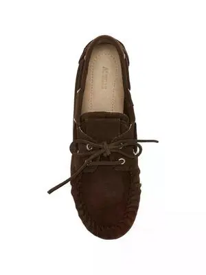 ALOHAS Rowan Laces Suede Loafers - Brown