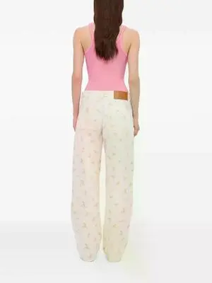 MSGM Floral Trousers