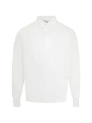 Studio Nicholson Long-sleeved Polo Shirt - White