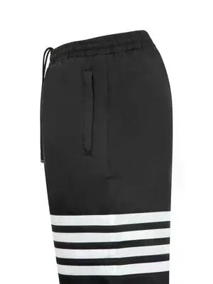 Thom Browne Drawstring Striped-detail Track Pants
