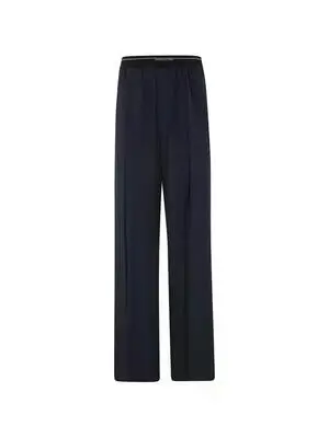 SEMICOUTURE Nayara Elasticated-waist Trousers - Blue