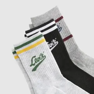 LEVI'S Short Cut Collegiate Logo Socks