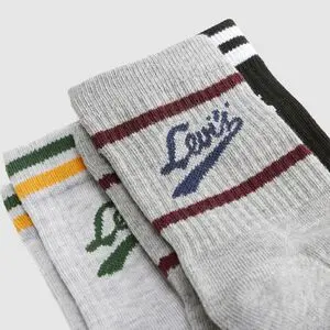 LEVI'S Short Cut Collegiate Logo Socks