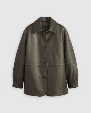 LEVI'S Faux Leather Blazer - Ash
