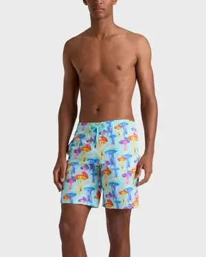 Vilebrequin Okoa Medusair Long Swim Trunks - Blue