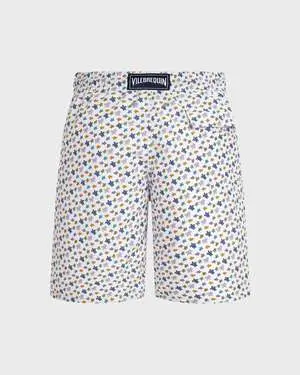 Vilebrequin Micro Ronde Des Tortues Swim Trunks - White