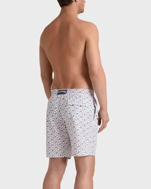 Vilebrequin Micro Ronde Des Tortues Swim Trunks - White