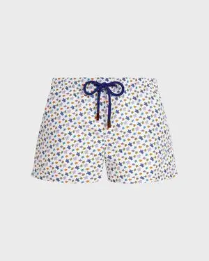 Vilebrequin Micro Ronde Des Tortues Fabya Swim Trunks - White