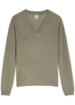 Max Mara Dolmen Wool And Cashmere-blend Jumper