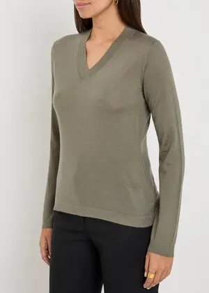 Max Mara Dolmen Wool And Cashmere-blend Jumper