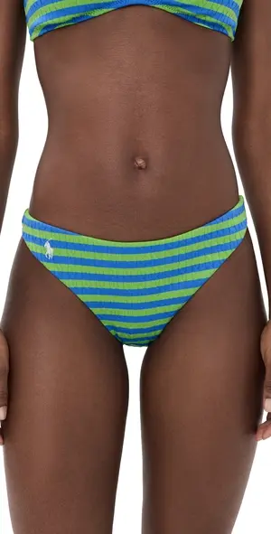 Polo Ralph Lauren Minimal Bikini Bottoms - Colby Blue/riviera Green