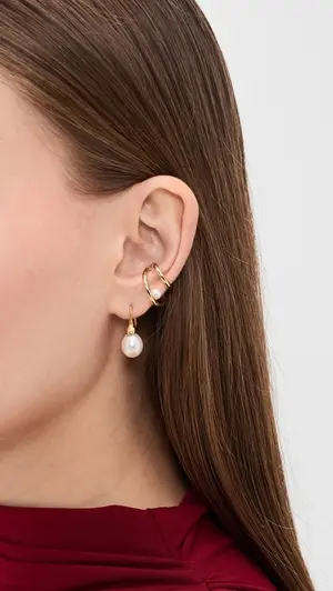 OTIUMBERG Double Pearl Ear Cuff