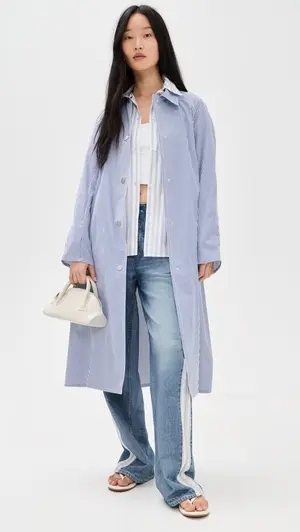 Rag & Bone Gayle Stripe Poplin Trench