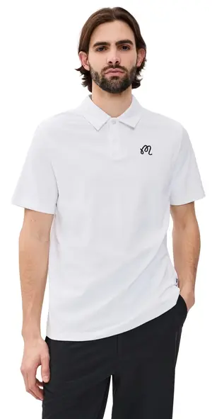 MALBON Fairway Polo - White