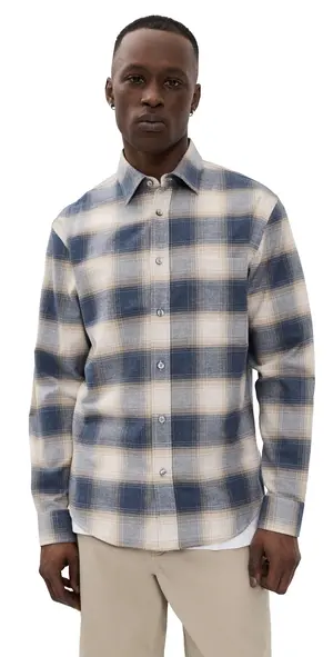 BOSS H-owen Flannel Button Down Shirt