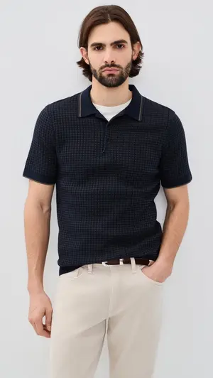 Rag & Bone Harvey Rib Polo