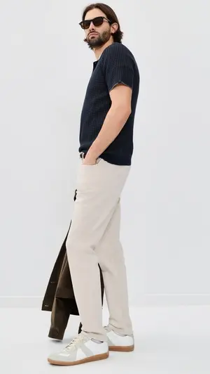 Rag & Bone Harvey Rib Polo