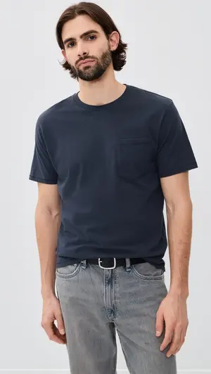 Rag & Bone Garment Dye Classic Pocket Tee
