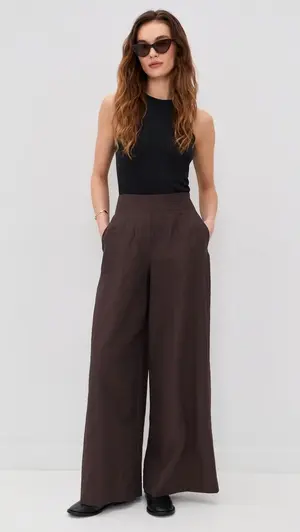 Staud Magpie Wide-leg Pants