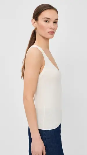TWP Ribbed Silk Cotton Tank
