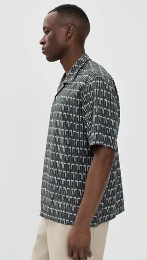 Rag & Bone Avery Short Sleeves Printed Shirt