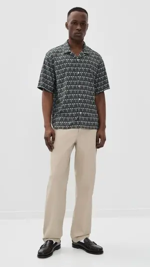Rag & Bone Avery Short Sleeves Printed Shirt