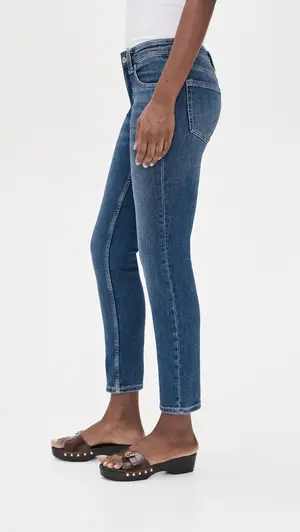 Free People Oracle Slim Straight Jeans - Sky's The Limit