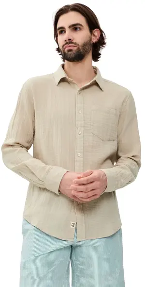 FAIR HARBOR Oceanfront Shirt - Shell