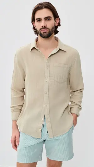 FAIR HARBOR Oceanfront Shirt - Shell