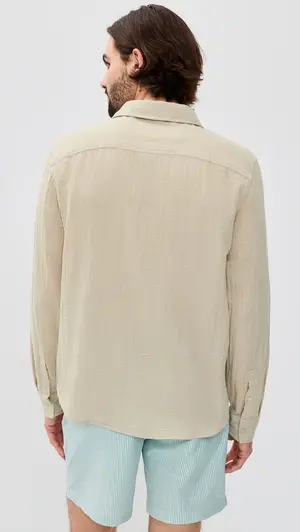 FAIR HARBOR Oceanfront Shirt - Shell