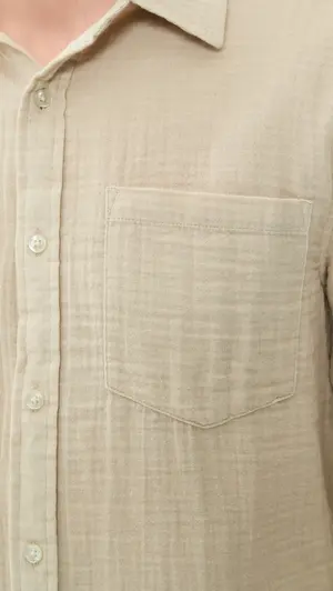 FAIR HARBOR Oceanfront Shirt - Shell