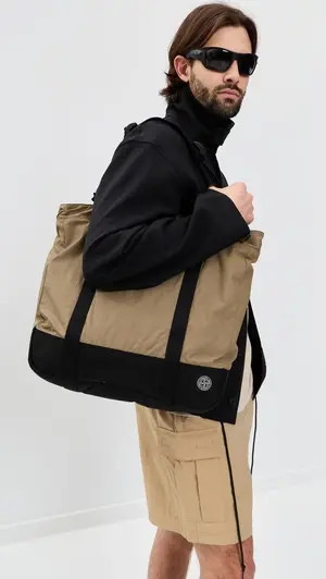 Stone Island Cotton Ripstop Tote Bag