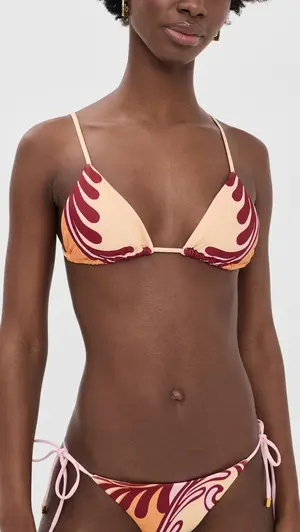 Farm Rio Arabesc Soft Triangle Bikini Top