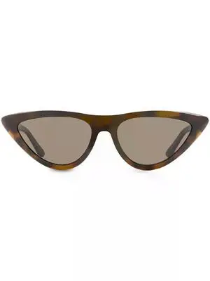 JIMMY CHOO Sparks Cat-eye Frame Sunglasses - Brown