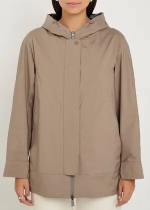 Herno Hooded Brushed Shell Jacket