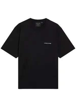 Canada Goose Novo Graphic Print Cotton T-shirt Black