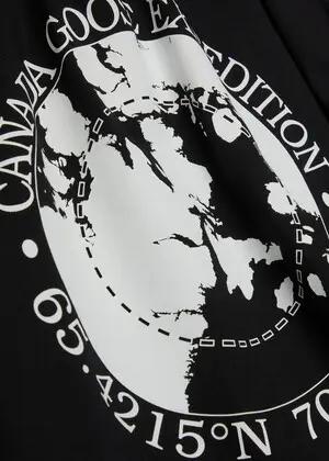 Canada Goose Novo Graphic Print Cotton T-shirt - Black