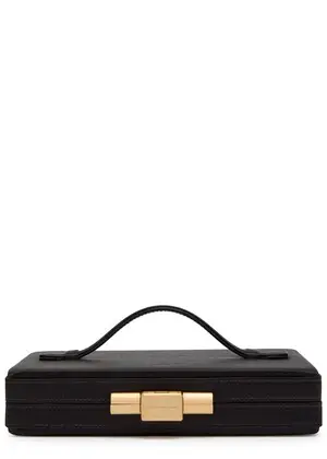 Victoria Beckham Satin Box Clutch - Black