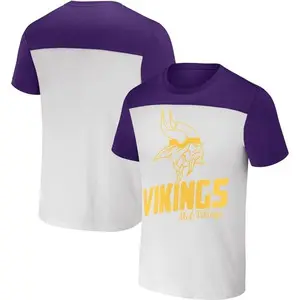 NFL X DARIUS RUCKER Collection Fanatics Minnesota Vikings Colorblocked T-shirt - Cream