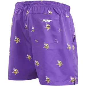PRO STANDARD Minnesota Vikings Allover Print Mini Logo Shorts
