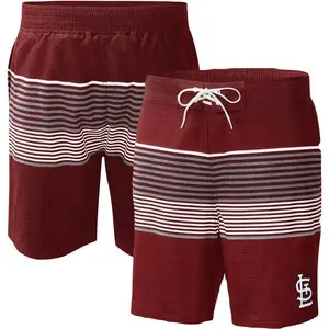 G-III SPORTS BY CARL BANKS Coastline Volley Swim Shorts - Maroon