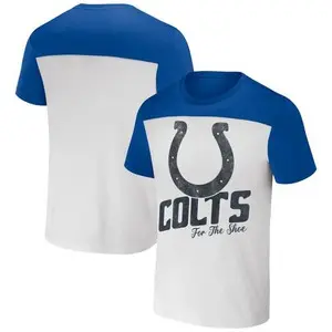 NFL X DARIUS RUCKER Collection Fanatics /royal Indianapolis Colts Colorblocked T-shirt - White