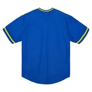 Mitchell & Ness Golden State Warriors Jumbotron 3.0 Mesh V-neck T-shirt - Gold