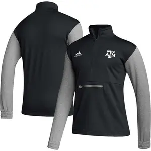 Adidas Texas A&m Aggies Sideline Aeroready Half-zip Top