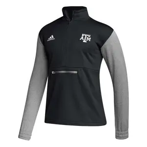 Adidas Texas A&m Aggies Sideline Aeroready Half-zip Top