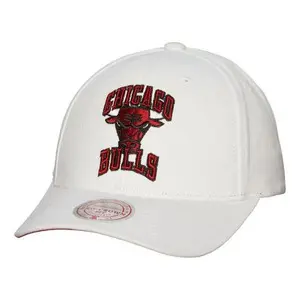 Mitchell & Ness Chicago Bulls Hardwood Classics All In Retro Snapback Hat - White