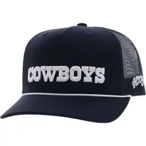 HOOEY Dallas Cowboys Wordmark Rope Trucker Cap - Navy